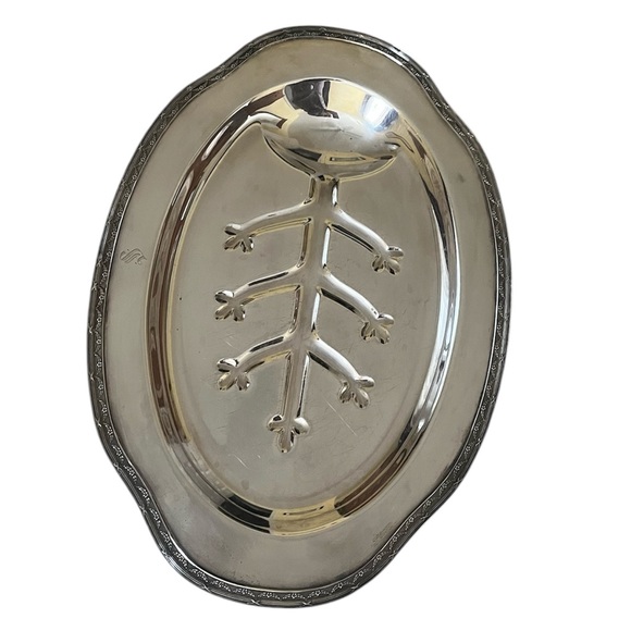 homan plate | Dining | Vintage Silver Plate Meat Platter | Poshmark